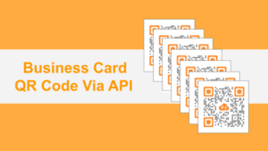 Business Card QR Code API: Automate the generation of Vcards